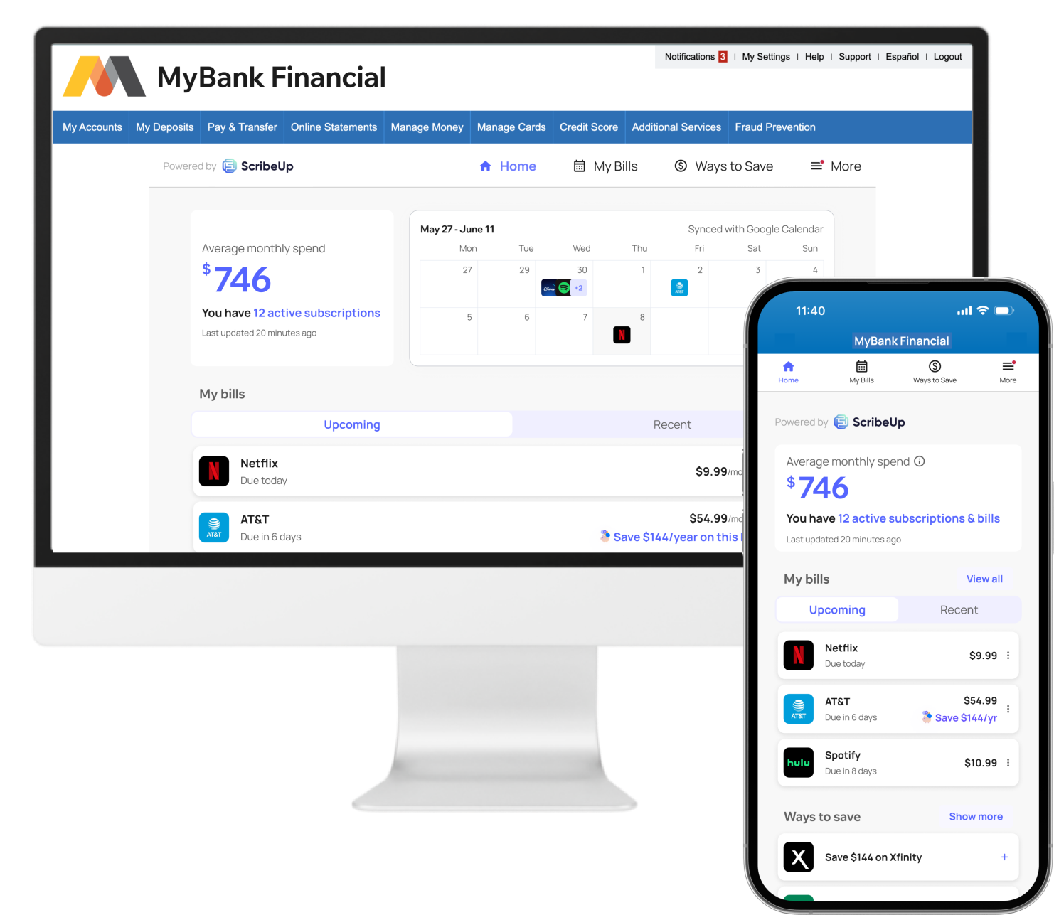 ScribeUp | Embedded Subscription Management